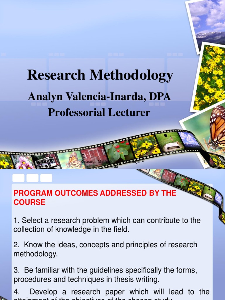 Advanced Research Methodology Overview | PDF | Scientific Method ...