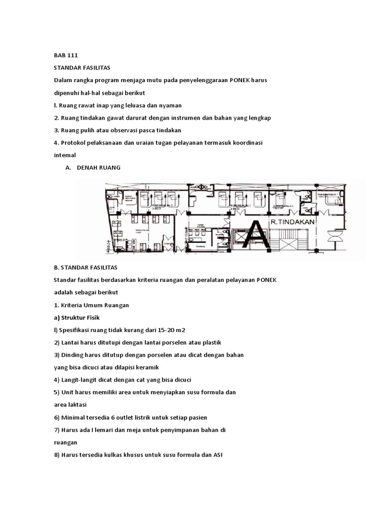 Denah Ruang Ponek Rs Contoh | PDF