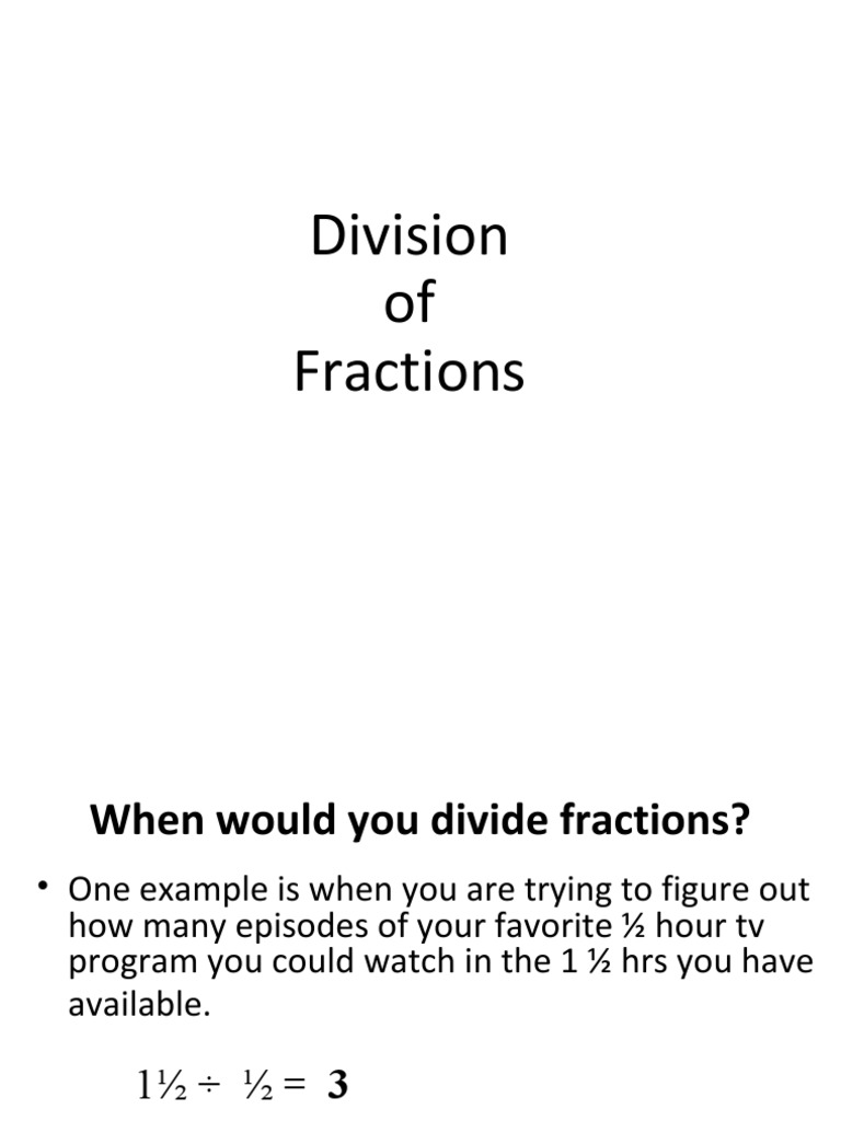 Dividing Fractions Explained | PDF | Fraction (Mathematics) | Division ...