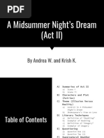 A Midsummer Night's Dream Activities Guide | PDF | A Midsummer Night's ...