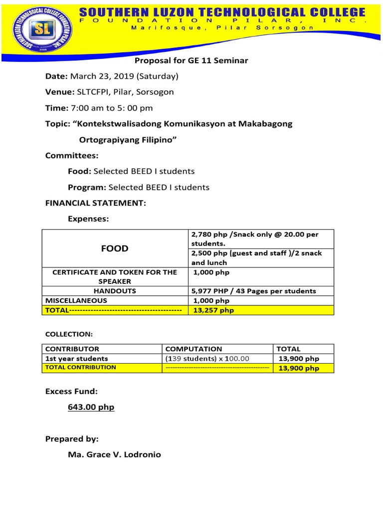 Seminar in Filipino | PDF