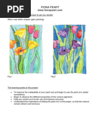 Step by Step Van Gogh Colour Pencils Bedroom | PDF | Pencil | Drawing