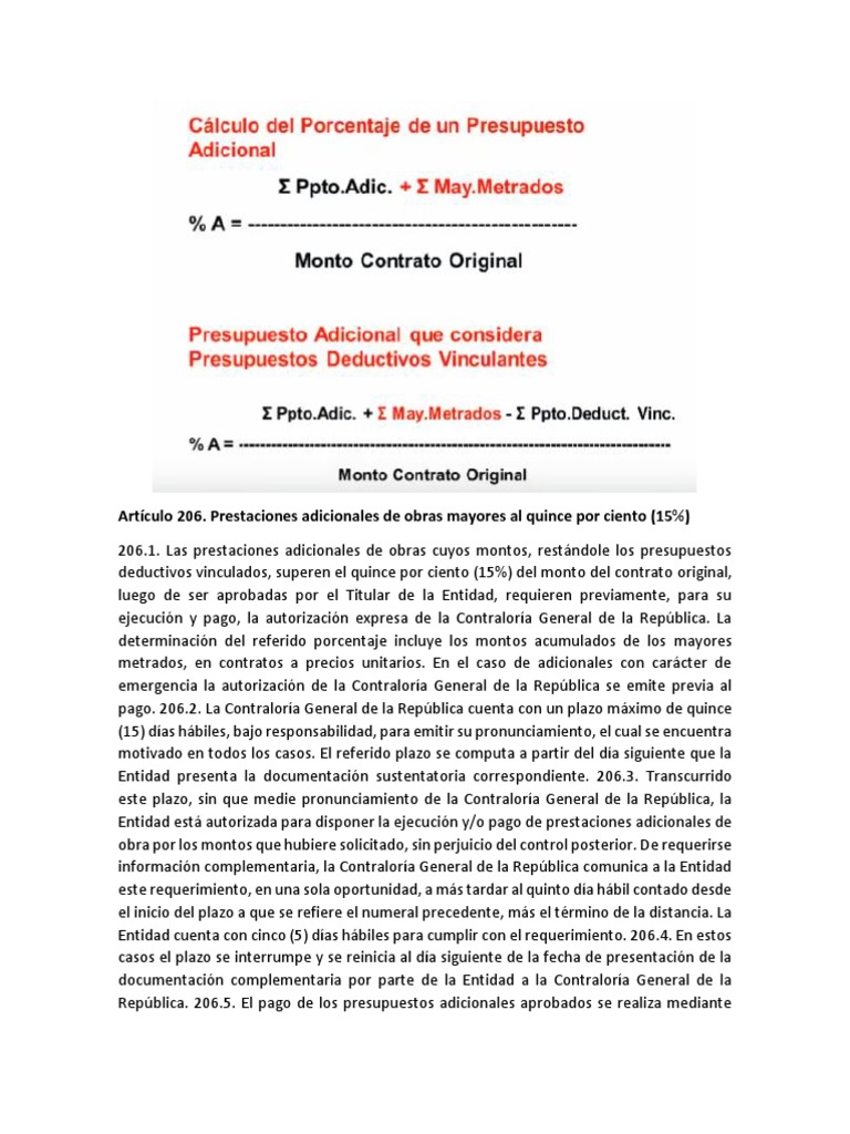 Artículo 206 | PDF | Presupuesto | Gobierno