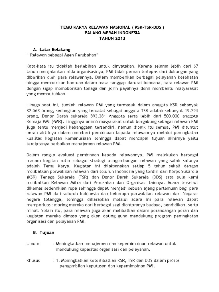 Proposal TKR 2013 | PDF