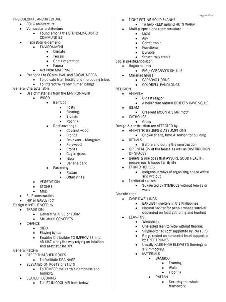 History of Architecture - Philippines | PDF | Fortification | Roof