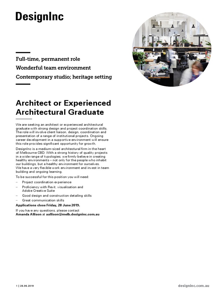 20190626-Job Ad Architect | PDF | Art
