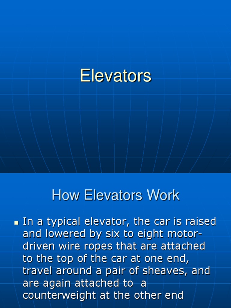Elevators.ppt | Escalator | Elevator