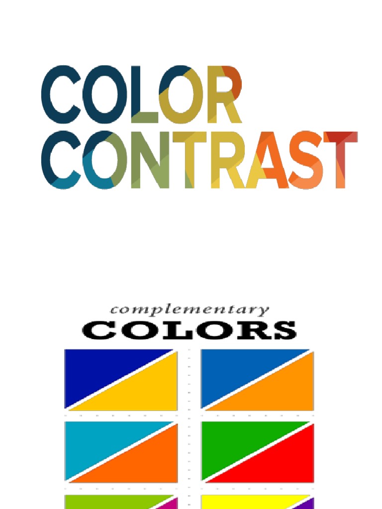 Contrasting Colors for Grade 2 | PDF
