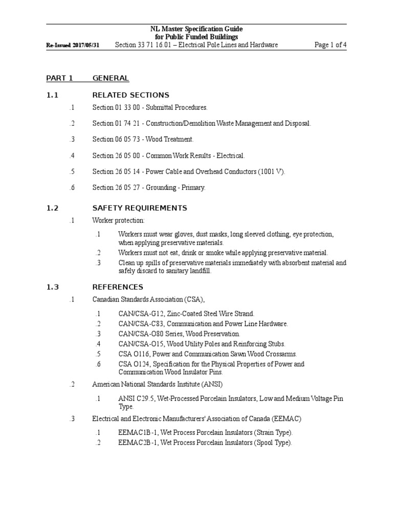 NL Master Specification Guide For Public Funded Buildings: Re-Issued ...