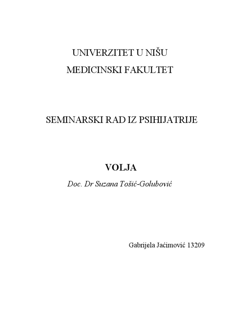 Psihijatrija | PDF