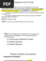 Philippine Grid Code Overview | PDF | Electric Power Transmission ...