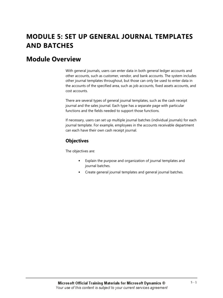 Journal Template On Microsoft Dynamic Navision | PDF | Receipt | Source ...