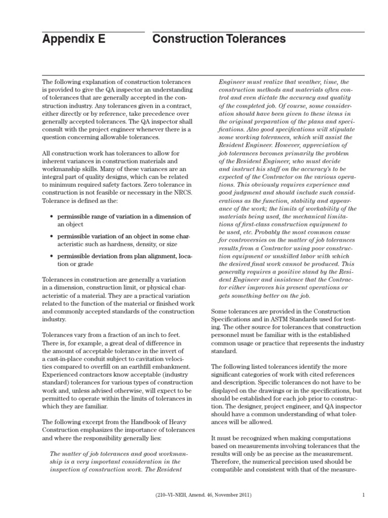 Exc. Tolerance | PDF | Engineering Tolerance | Concrete