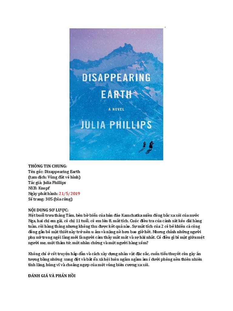 Disappearing Earth | PDF