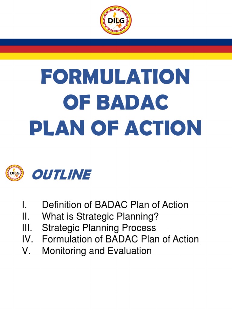 Module 2 - Formulation of BADAC Plan of Action | PDF | Strategic ...