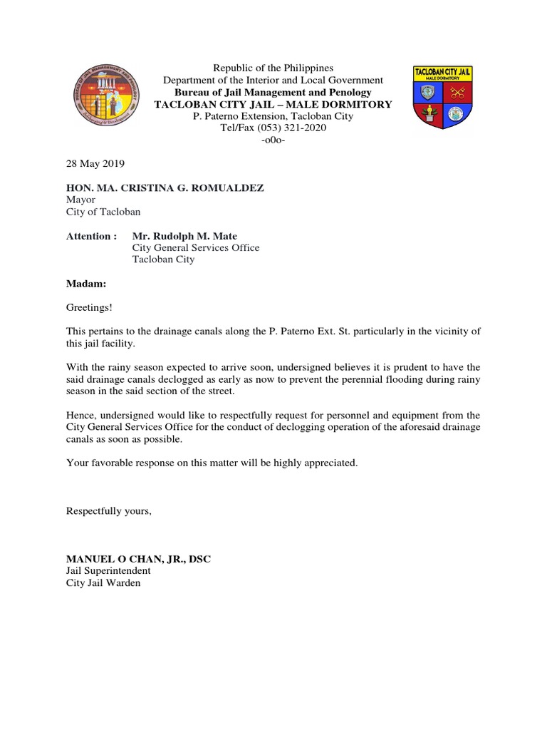 Drainage Declogging Request | PDF