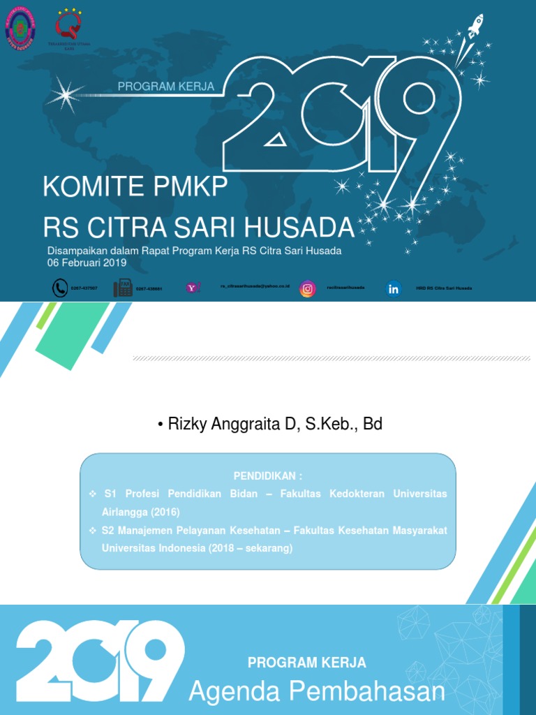Presentasi Program Kerja Komite PMKP RS CSH 2019 Fix | PDF