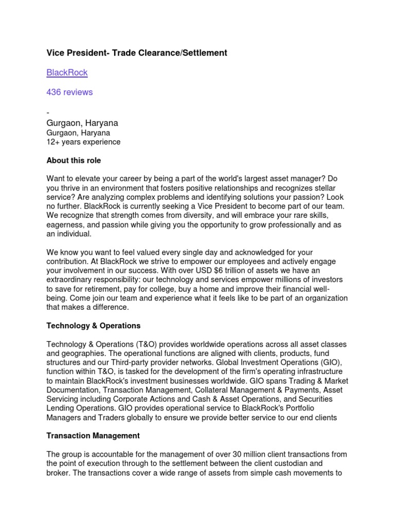 JD - Transaction Management | PDF | Black Rock | Market (Economics)