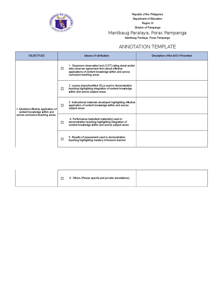 Annotation For Master Teacher | PDF | Educational Assessment ...