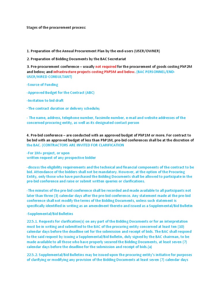 The Stages of Public Procurement: A Comprehensive Guide to the ...
