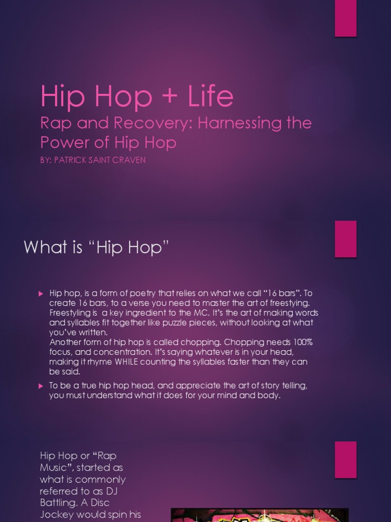 Hip Hop + Life: Rap and Recovery: Harnessing The Power of Hip Hop | PDF ...