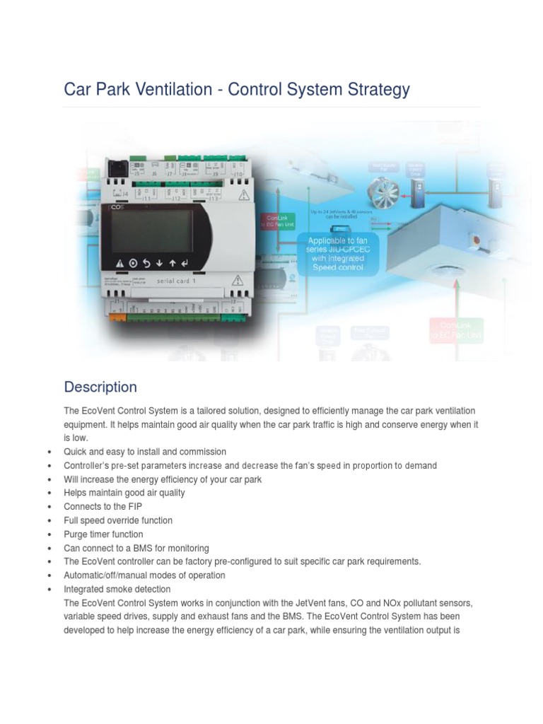 Car Park Ventilation Control System | PDF | Control System ...