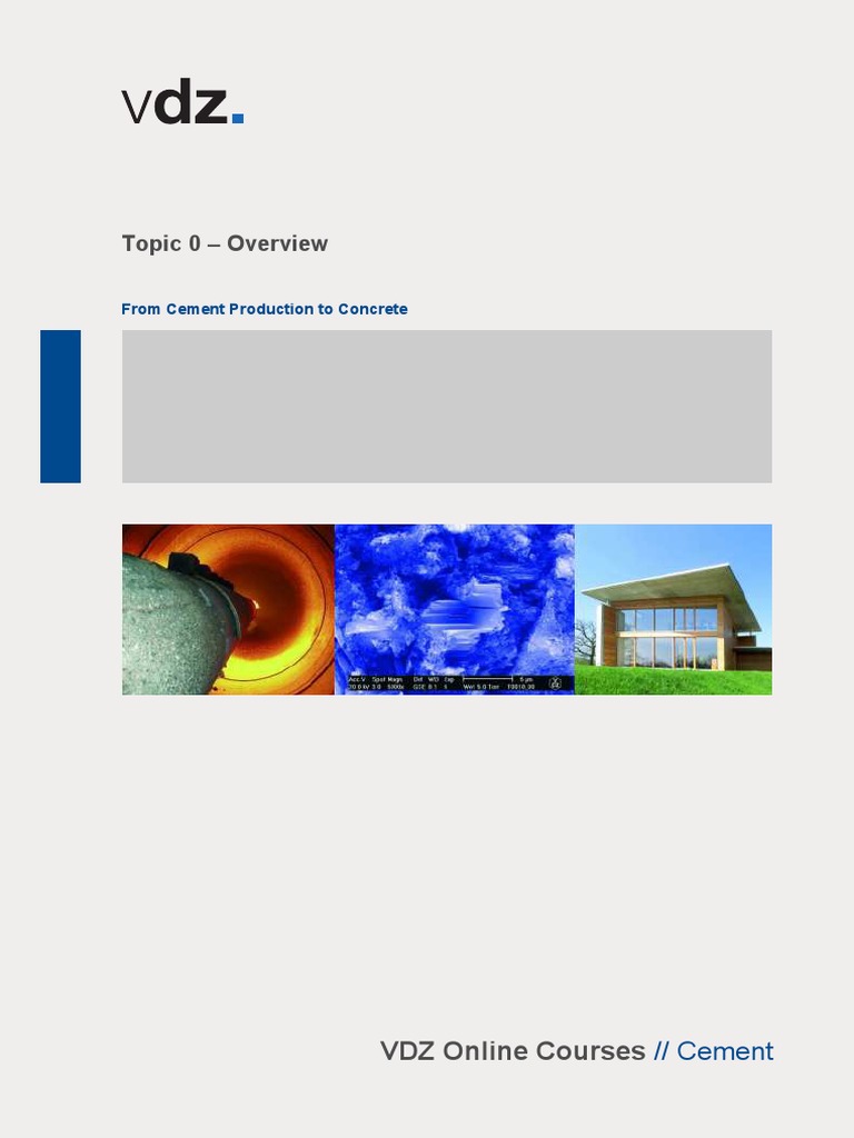VDZ-Onlinecourse 0 0 en | PDF | Concrete | Cement