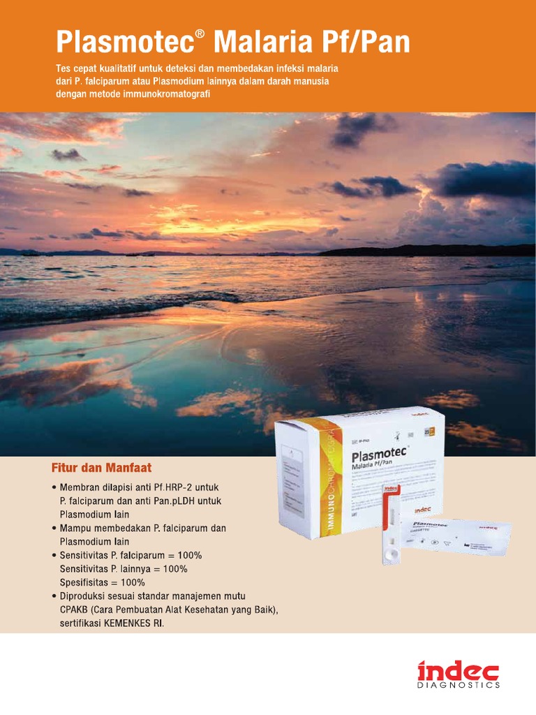 Brosur Plasmotec Malaria PF Pan PDF | PDF