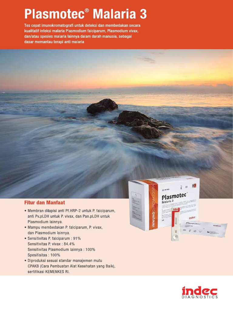 Brosur Plasmotec Malaria 3 | PDF
