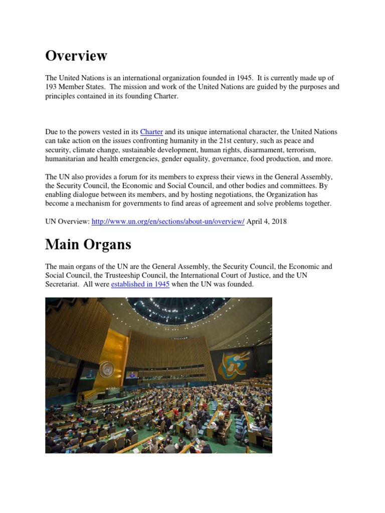 Charter | PDF | United Nations General Assembly | United Nations