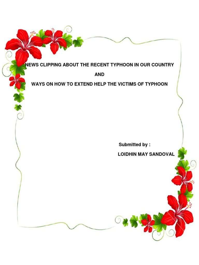 Typhoon Relief Efforts and Updates | PDF