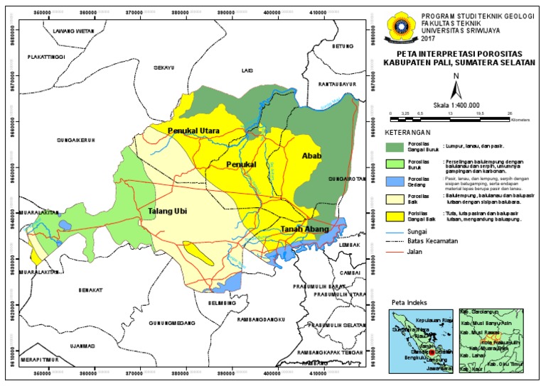 Peta Interpretasi Porositas Pali New | PDF