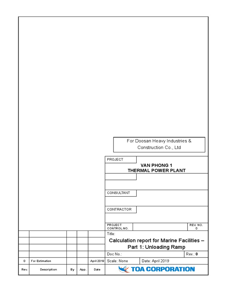 Unloading Ramp Calculation Report | PDF | Deep Foundation | Nature