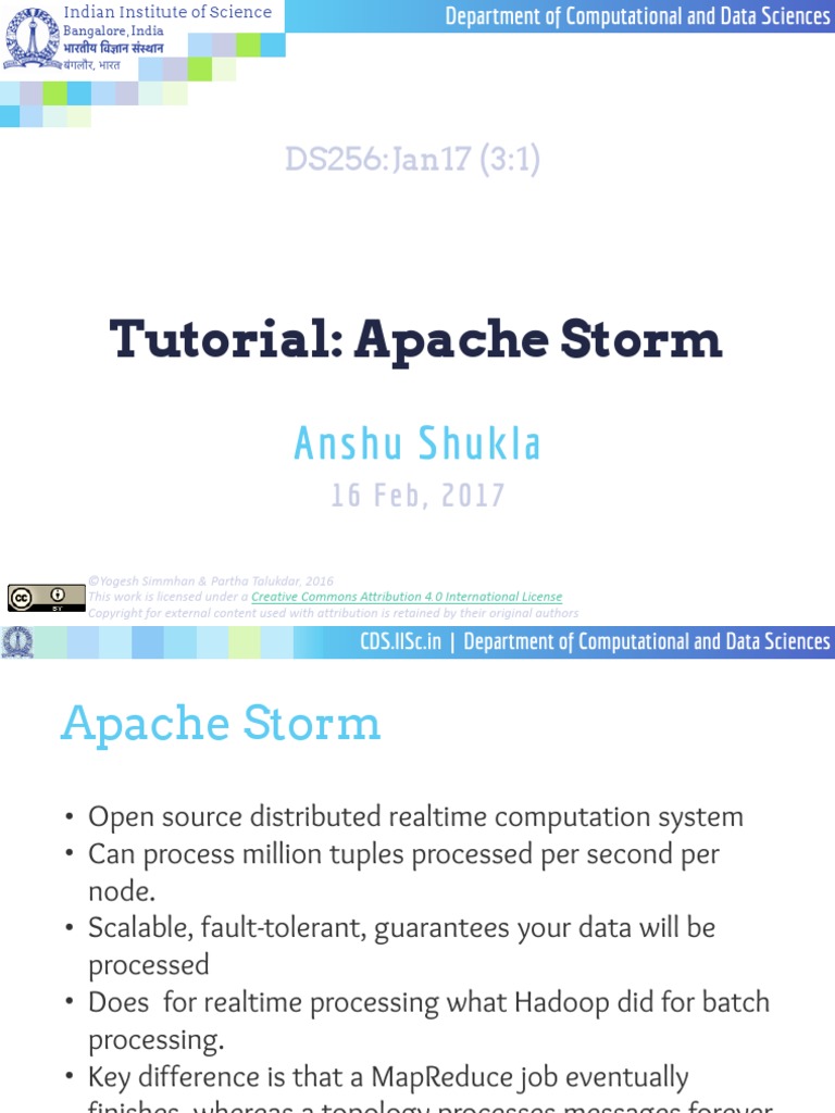 Apache Storm Tutorial | Download Free PDF | Parallel Computing | Computer Programming