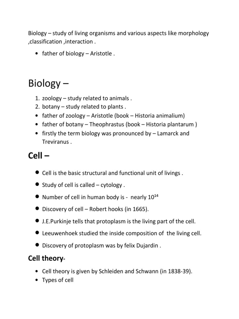 Biology Cell | PDF