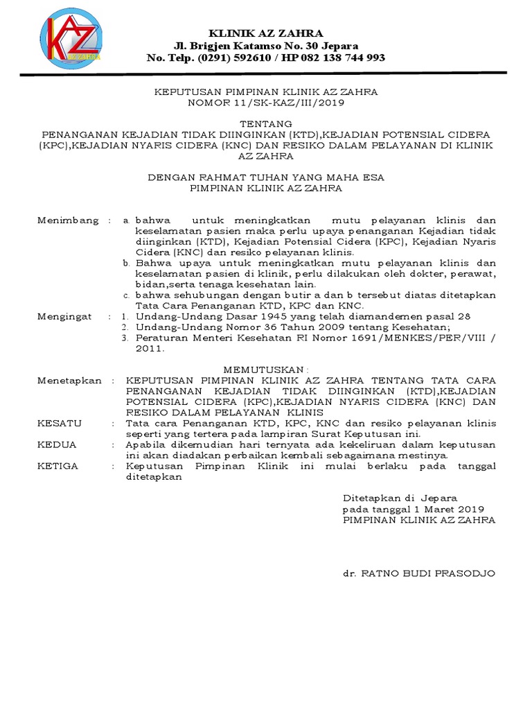SK KTD KTC Klinik | PDF