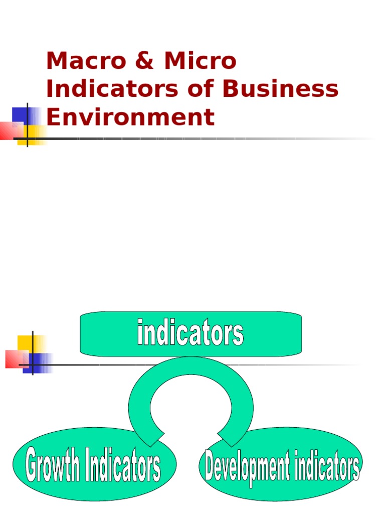 Macro and Micro Business Indicators | PDF | Measures Of National Income ...