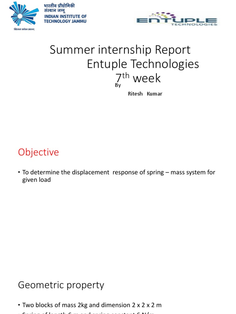 Spring-Mass System Displacement Analysis | PDF | Teaching Methods ...