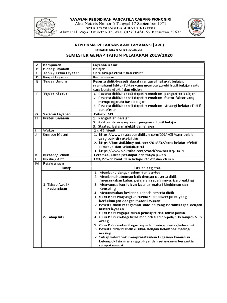 RPL Cara Belajar Efektif Dan Efisien PDF | PDF | Karier & Perkembangan