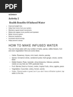 Hydration Handout | PDF | Dehydration | Water