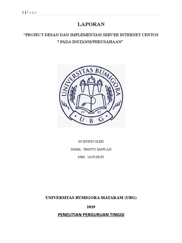 Project Desan Dan Implementasi Server Internet Centos 7 Pada Instansi ...
