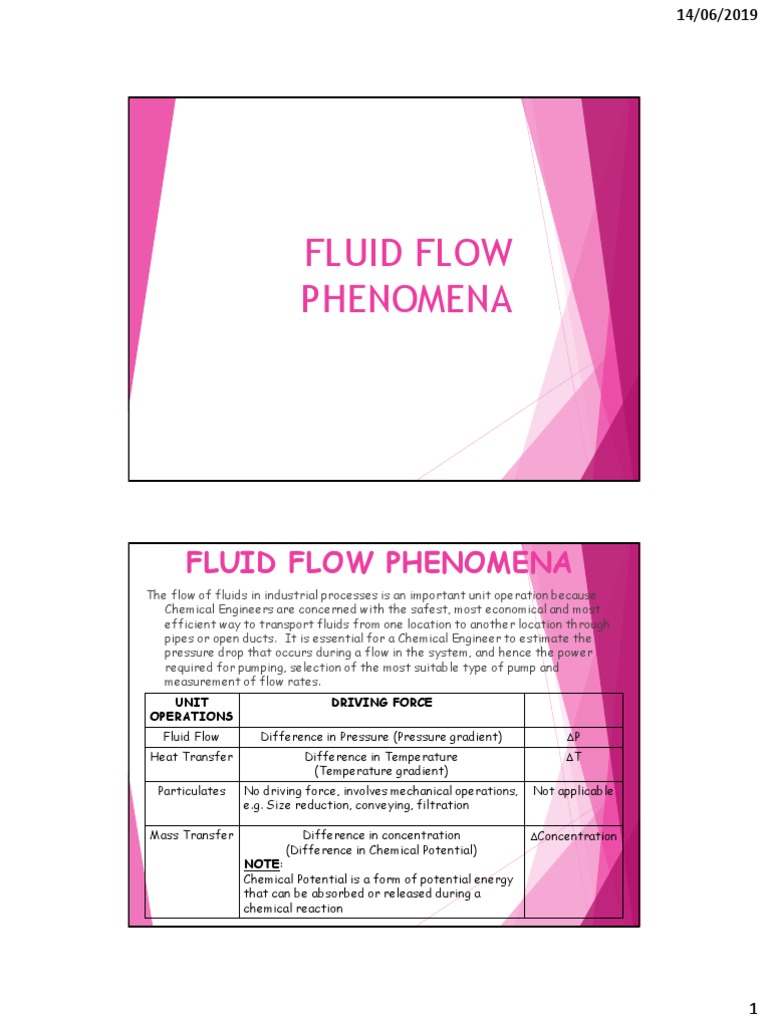 4.fluid Flow Phenomena | PDF | Reynolds Number | Fluid Dynamics