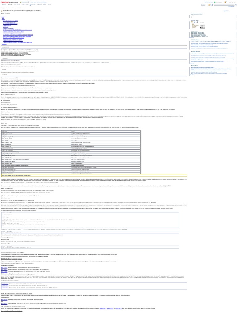 Concurrent Managers Solution | PDF | Oracle Database | Queue (Abstract Data Type)