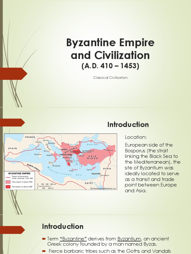 Byzantine Empire And Civilization Pdf Constantinople Byzantine Empire