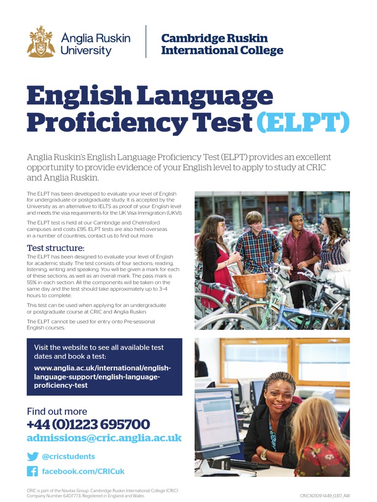 English Language Proficiency Test Elpt | PDF | Career & Growth ...