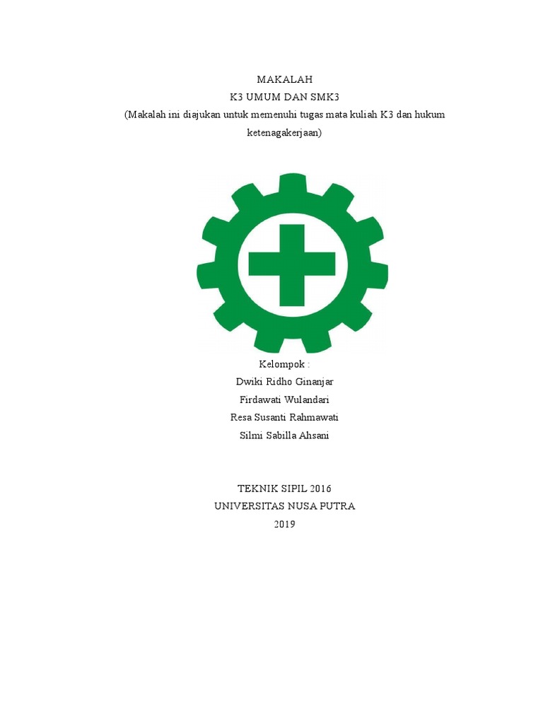 Cover Makalah k3 | PDF