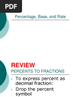 Percentage, Base Rate Worksheet (Business MAth) | PDF | Percentage