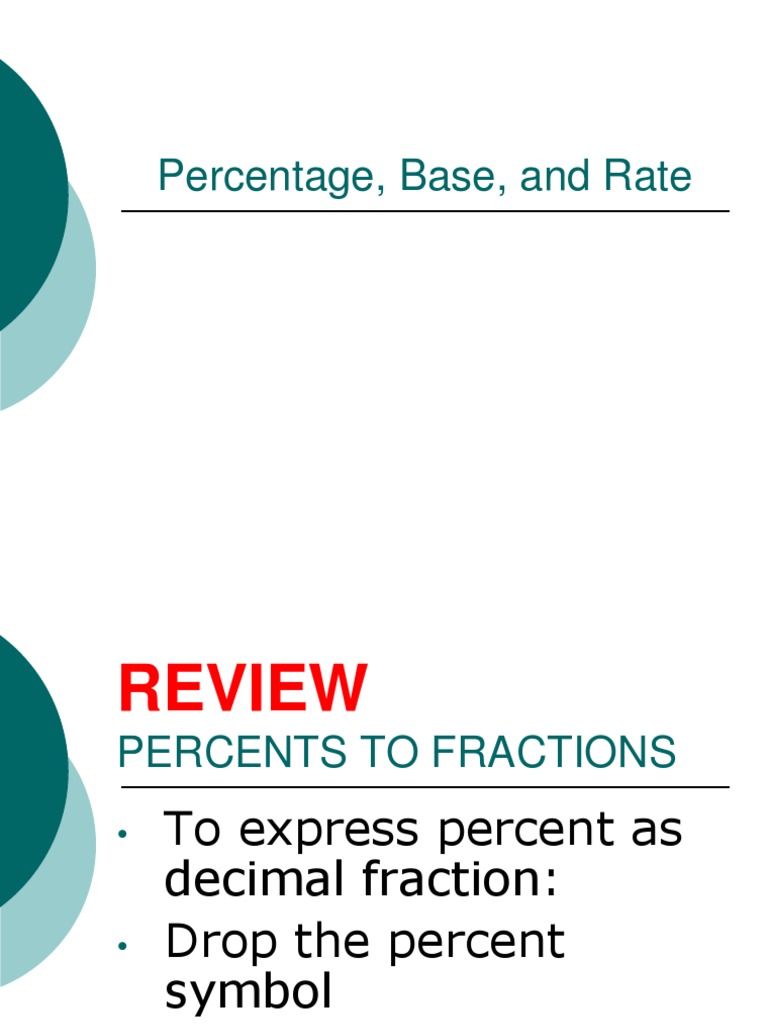 Final Presentation (Persentage, Base and Rate) | PDF | Percentage ...