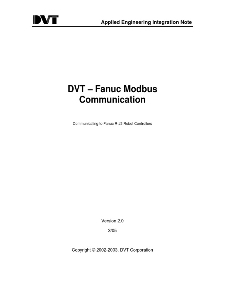 Fanuc Modbus Communication | PDF | Internet Protocol Suite | Computer ...