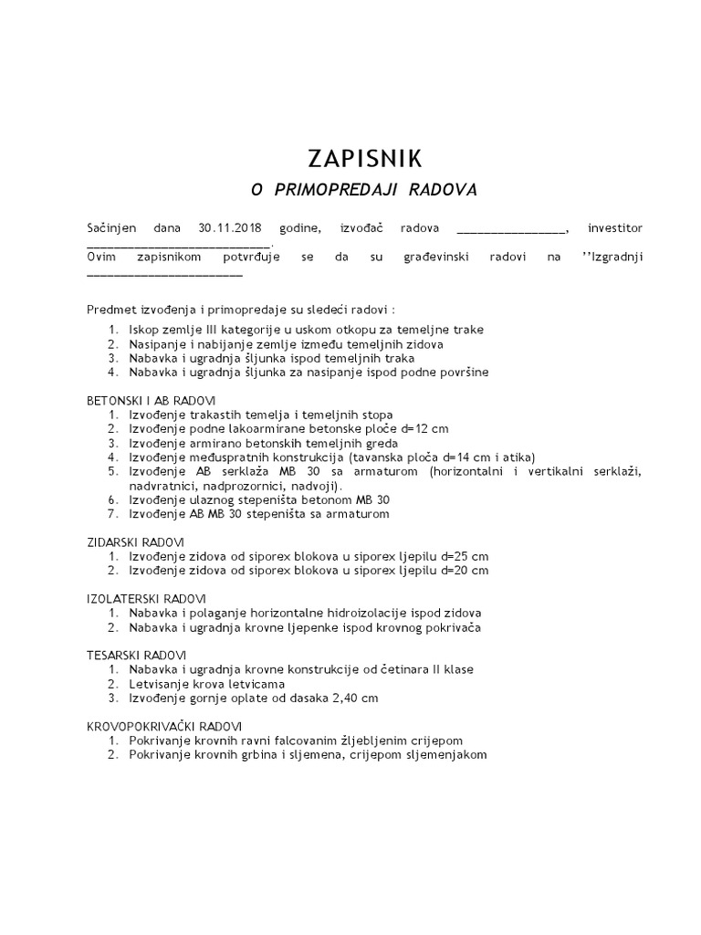 Zapisnik-primjer